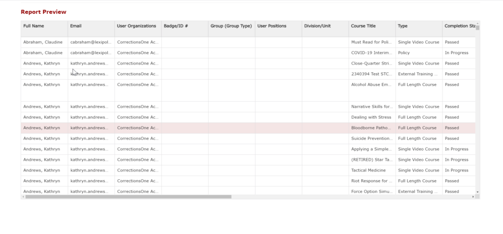 External Training Tool for Corrections | CorrectionsOne Academy